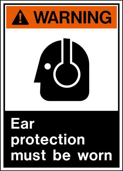 Warning - Ear Protection | Western Safety Sign