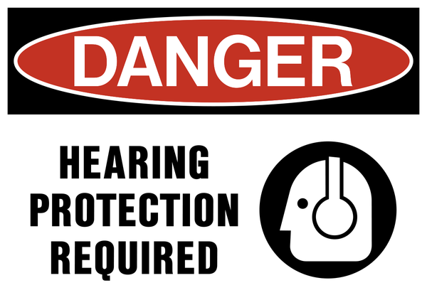 Danger - Ear Protection | Western Safety Sign