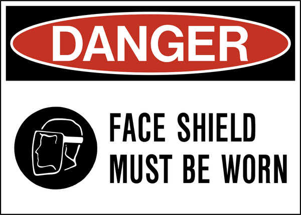 Danger - Face Protection | Western Safety Sign