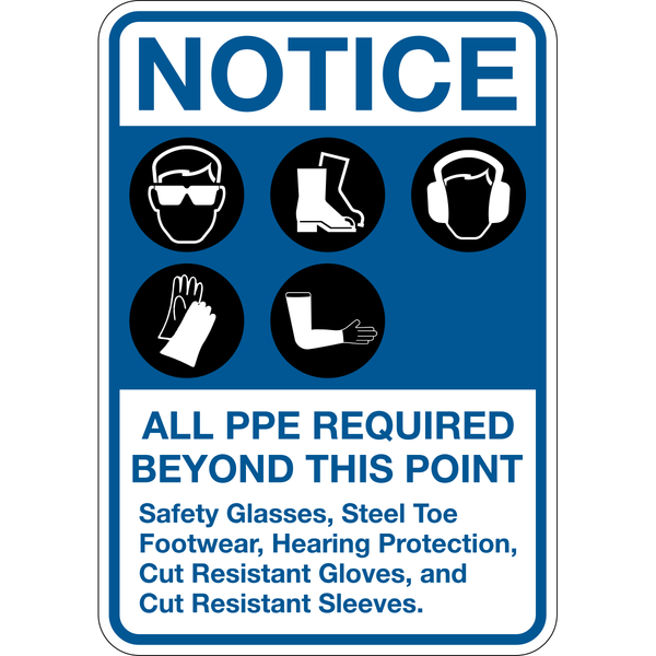 Notice PPE Required | Western Safety Sign