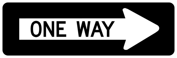 ONE WAY Right Sign | Western Safety Sign