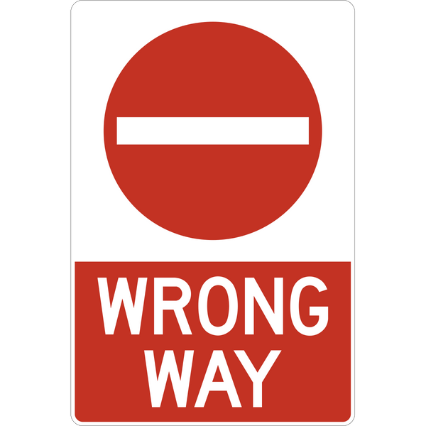 Do Not Enter Wrong Way Regulatory Traffic Sign | Western Safety Sign