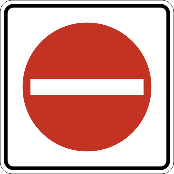 Do Not Enter Regulatory Traffic Sign | Western Safety Sign