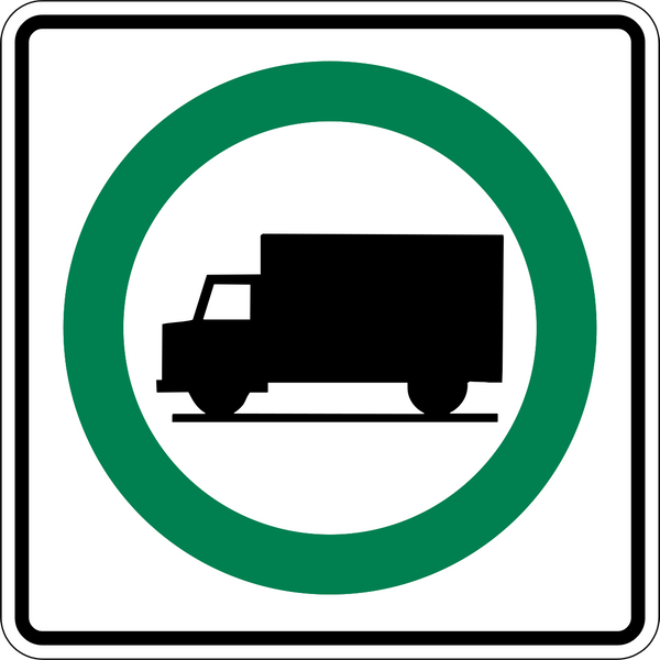 Truck Route Symbol Regulatory Traffic Sign | Western Safety Sign