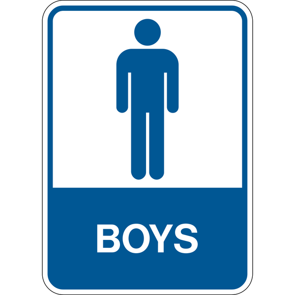 Blue Boy Bathroom Symbol