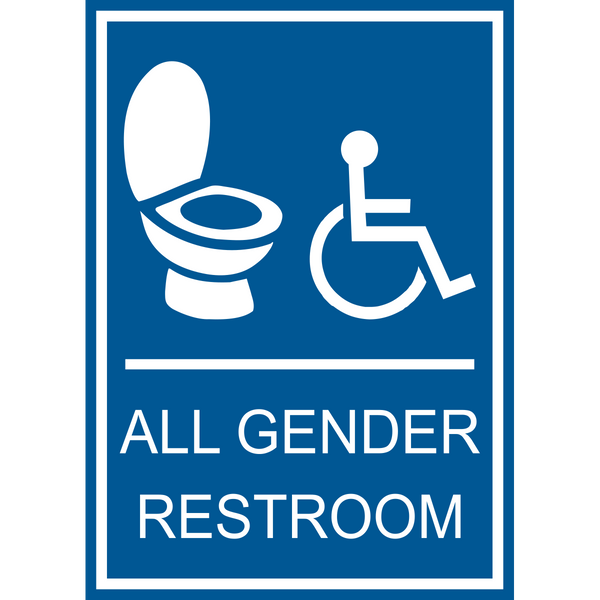 Gender Inclusive Restroom Accessible – Western Safety Sign
