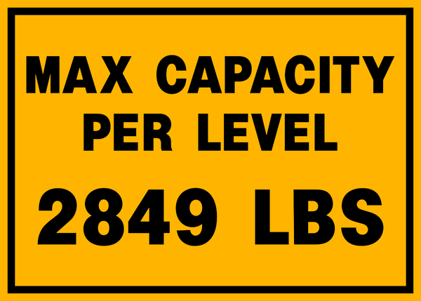 Max Capacity | Western Safety Sign