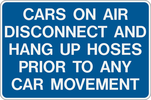 Rail Car Movement Procedure Sign | Western Safety Sign