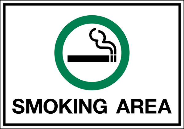 Designated Smoking | Western Safety Sign