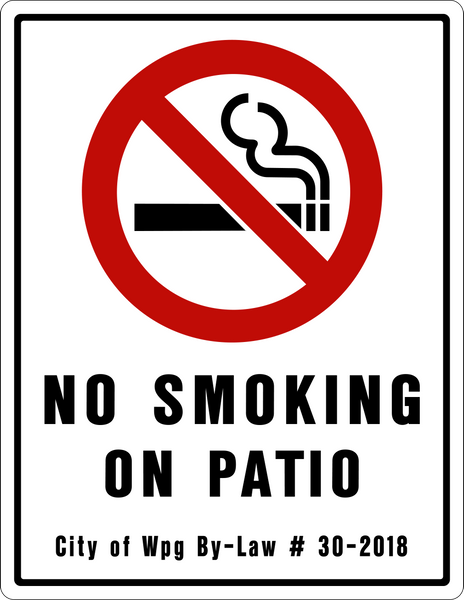 No Smoking on Patio | Western Safety Sign