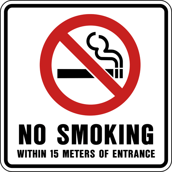 No Smoking within 15 Meters | Western Safety Sign