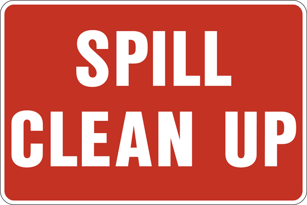 Spill Clean Up | Western Safety Sign