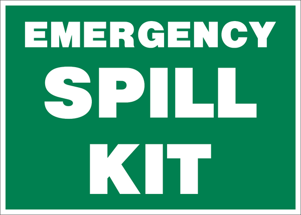 Emergency Spill Kit | Western Safety Sign