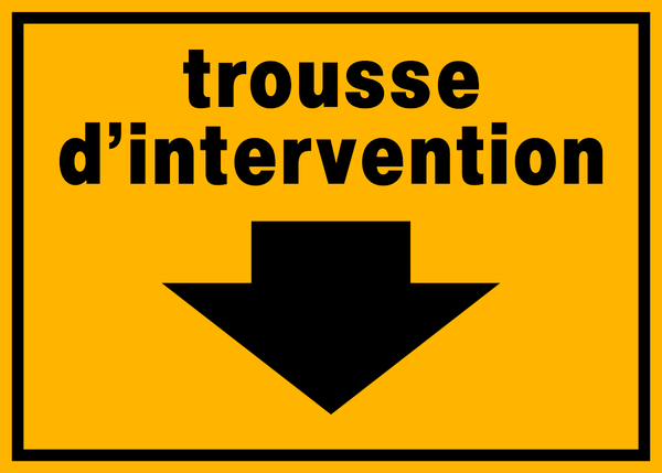 Spill Kit French | Western Safety Sign