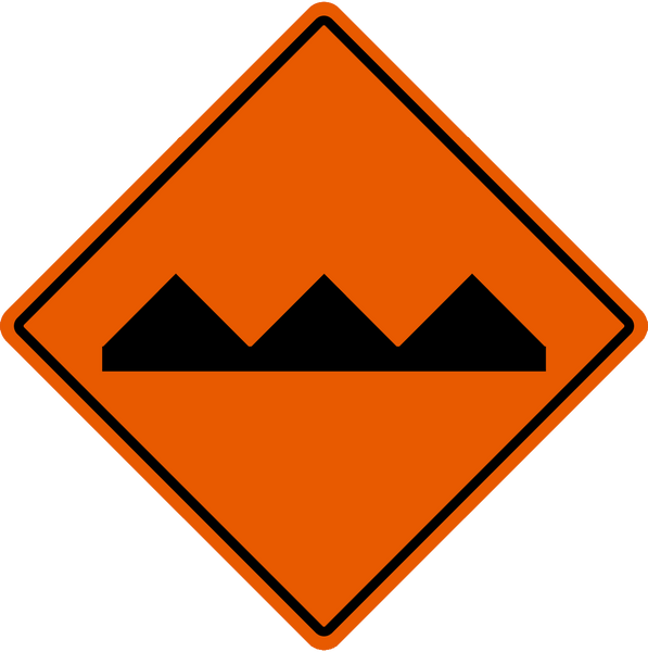 Uneven Ground Work Zone Sign | Western Safety Sign