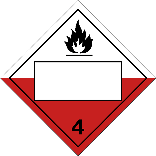 Class 4.2 Spontaneous Combustible Substances Custom UN Number TDG Plac ...