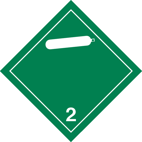 Class 2.2 Non-Flammable & Non-Toxic Gases TDG Placard Sign | Western ...