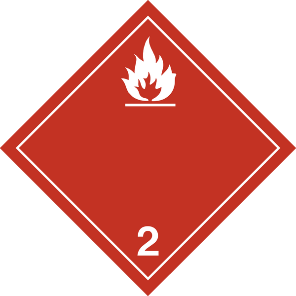 Class 2.1 Flammable Gas TDG Placard Sign | Western Safety Sign