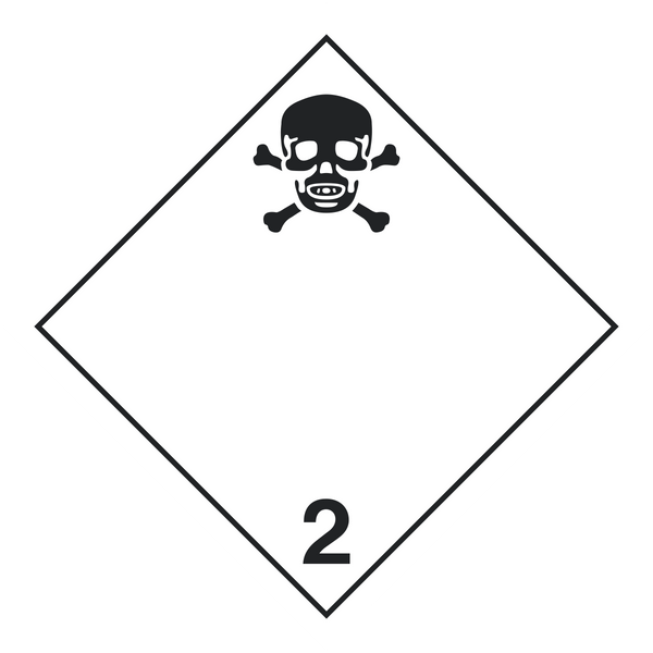 Class 2 - Toxic Gases – Western Safety Sign