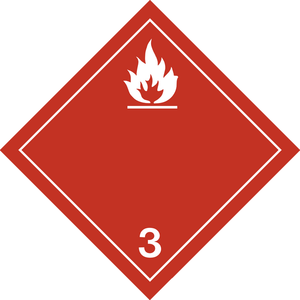 Class 3 Flammable Liquids TDG Placard Sign | Western Safety Sign