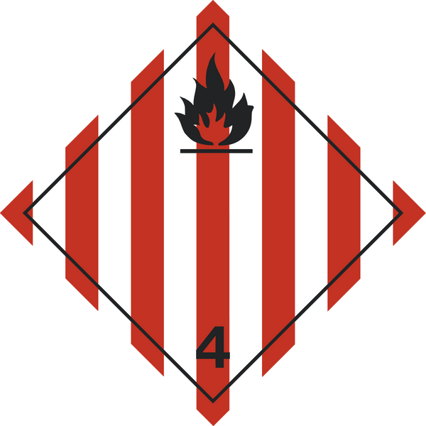 Class 4.1 Flammable Solids TDG Placard Sign | Western Safety Sign