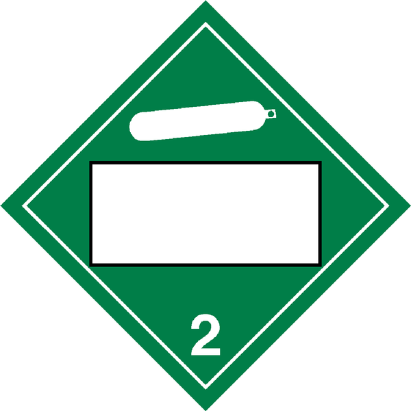 Class 2.2 Custom UN Number TDG Placard Sign | Western Safety Sign