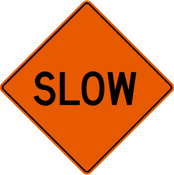 Slow Work Zone Sign | Western Safety Sign