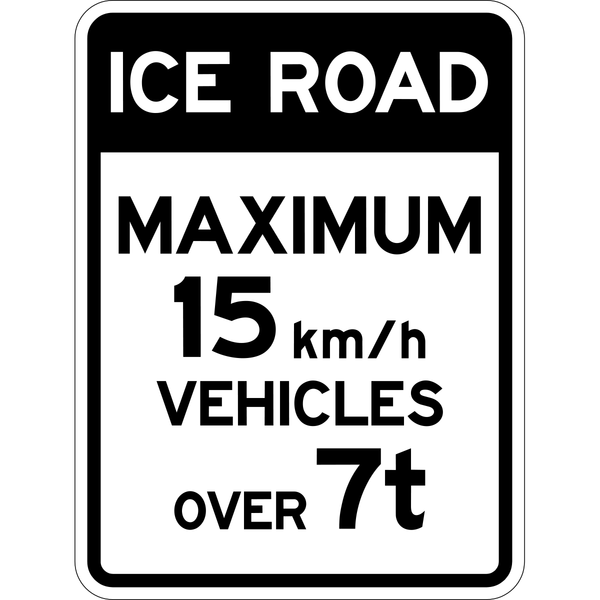 Speed Limit Ice Road | Western Safety Sign