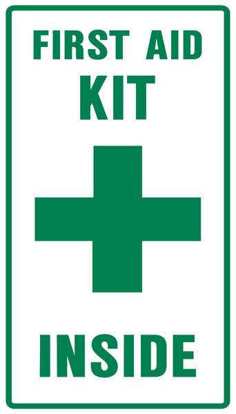 First Aid Kit Inside | Western Safety Sign