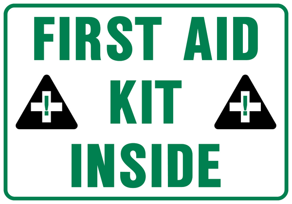 First Aid Kit Inside | Western Safety Sign