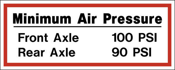 Air Pressure | Western Safety Sign