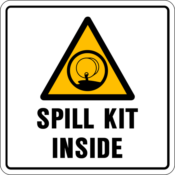 Spill Kit Inside Vehicle Decal | Western Safety Sign