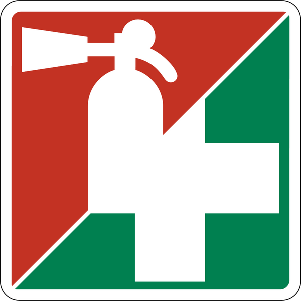 Fire / First Aid Combo | Western Safety Sign