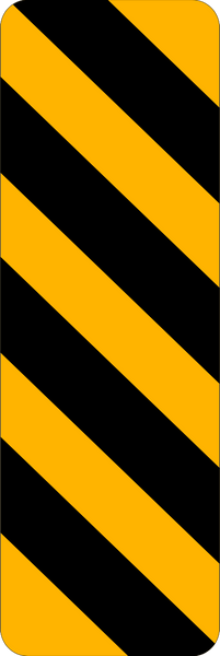 Object Marker Left Warning Traffic Sign | Western Safety Sign