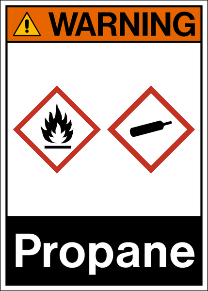 Warning - Propane | Western Safety Sign
