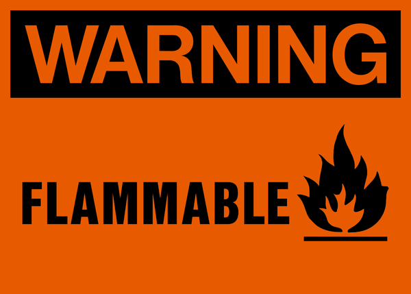 Warning - Flammable – Western Safety Sign