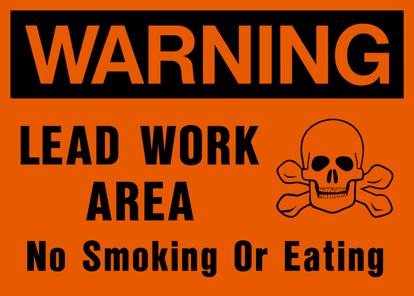 Warning - Lead Work Area A | Western Safety Sign