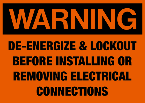 Warning - Electrical Hazard Lock Out | Western Safety Sign