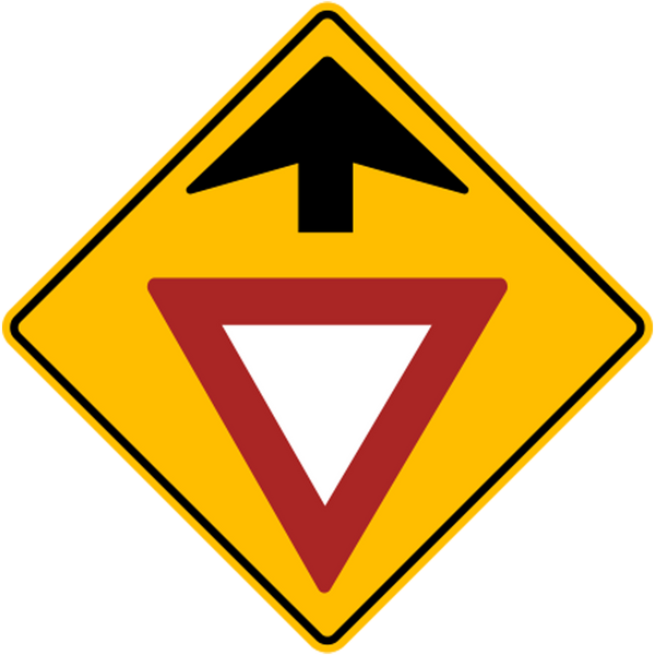 Yield Ahead Warning Traffic Sign | Western Safety Sign