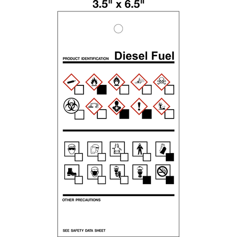 Product Identifier TAG - Diesel Fuel – Western Safety Sign
