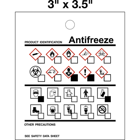 Product Identifier TAG - Antifreeze | Western Safety Sign