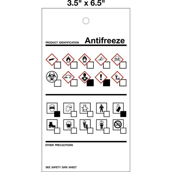 Product Identifier TAG - Antifreeze | Western Safety Sign