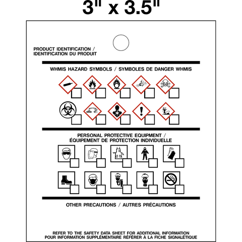 Product Identifier TAG - Bilingual | Western Safety Sign