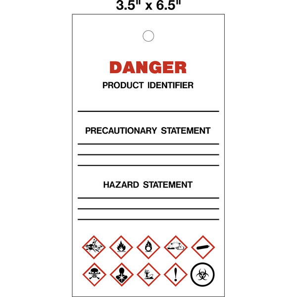 Product Identifier TAG - Danger | Western Safety Sign