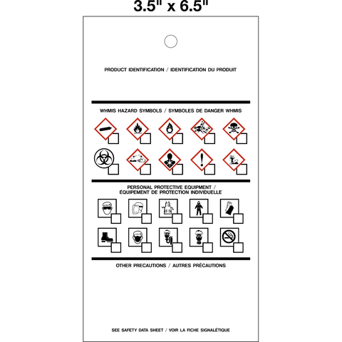 Product Identifier TAG - Bilingual | Western Safety Sign