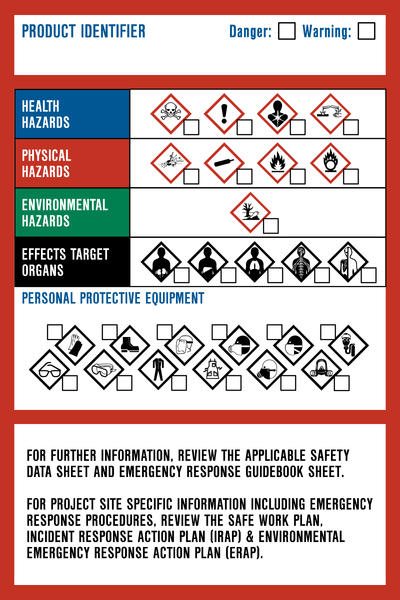 Product Identifier Label - Signal Words | Western Safety Sign